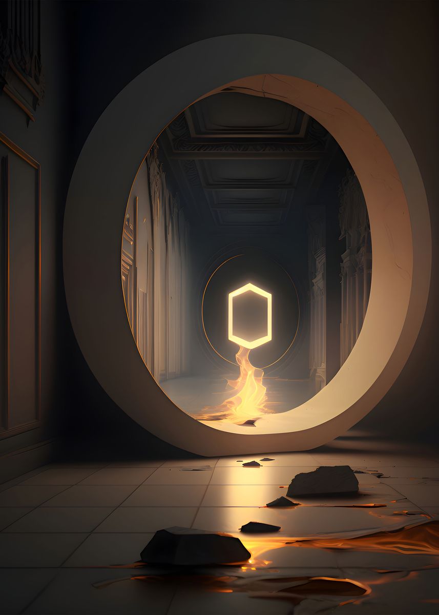 'Portal' Poster, picture, metal print, paint by Jai Kingsdale | Displate