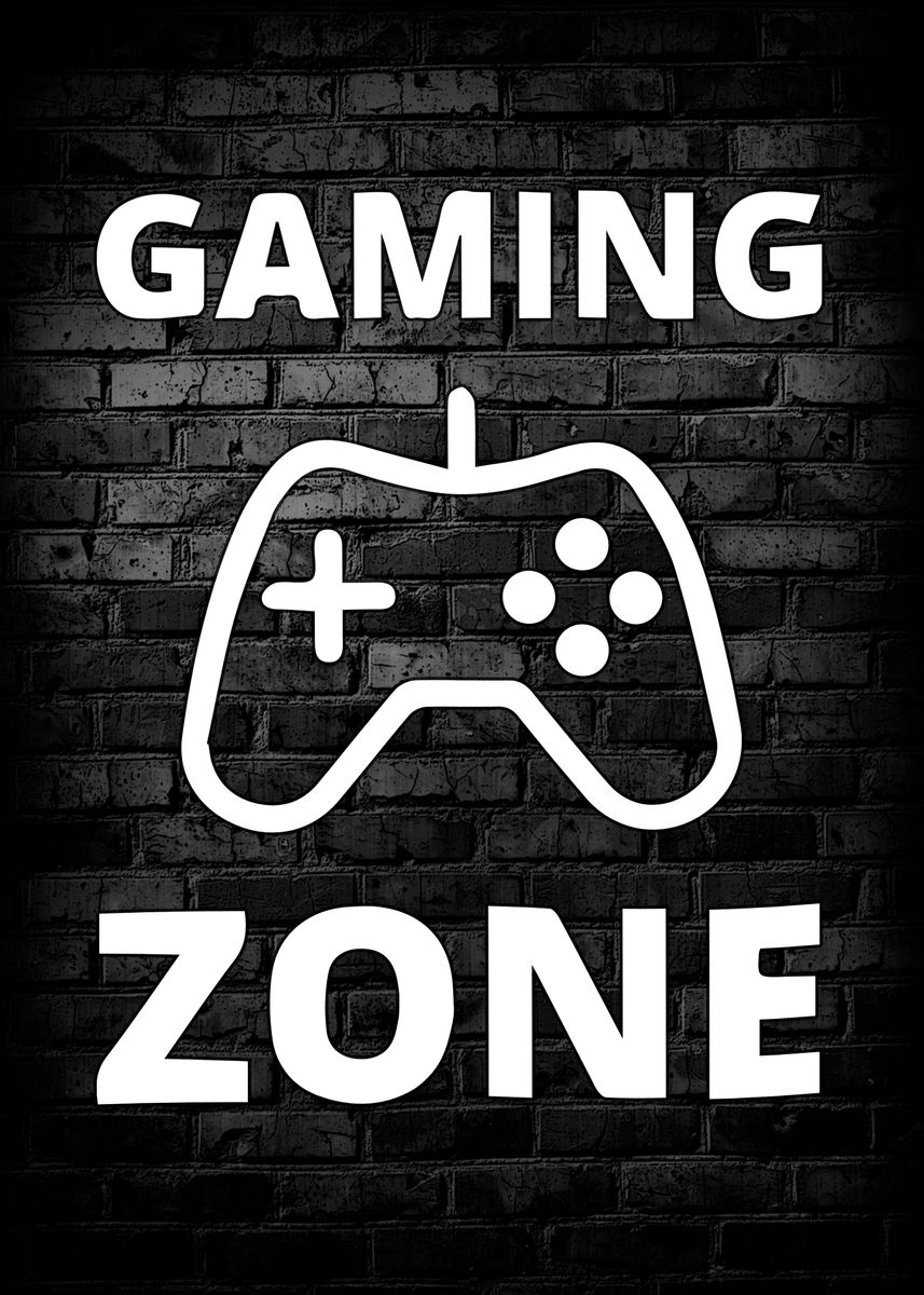 'Gaming Zone ' Poster, picture, metal print, paint by Metal Posters ...