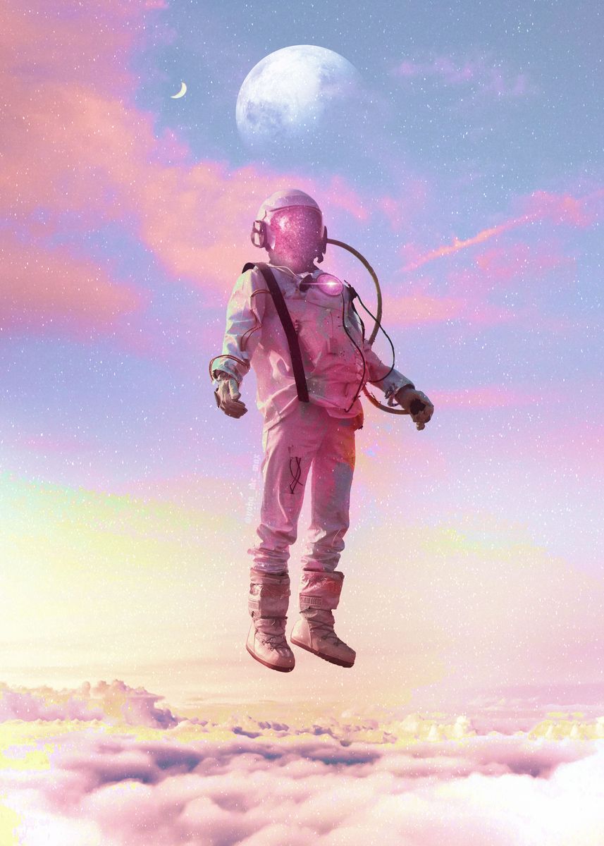 'Space mind' Poster, picture, metal print, paint by YOHA | Displate