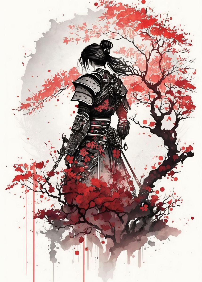 'Japanese Warrior' Poster, picture, metal print, paint by Absuro ...