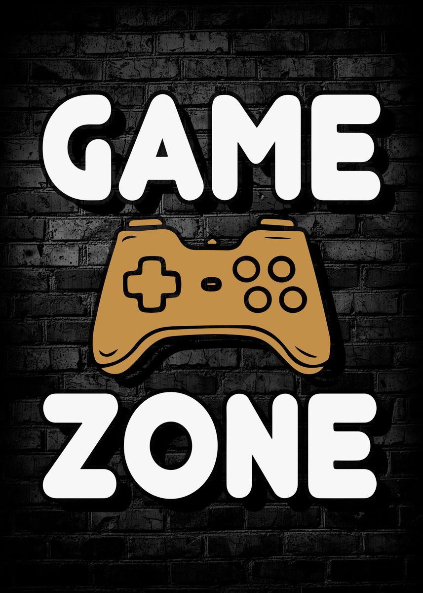 'Gaming Zone ' Poster, picture, metal print, paint by Metal Posters ...