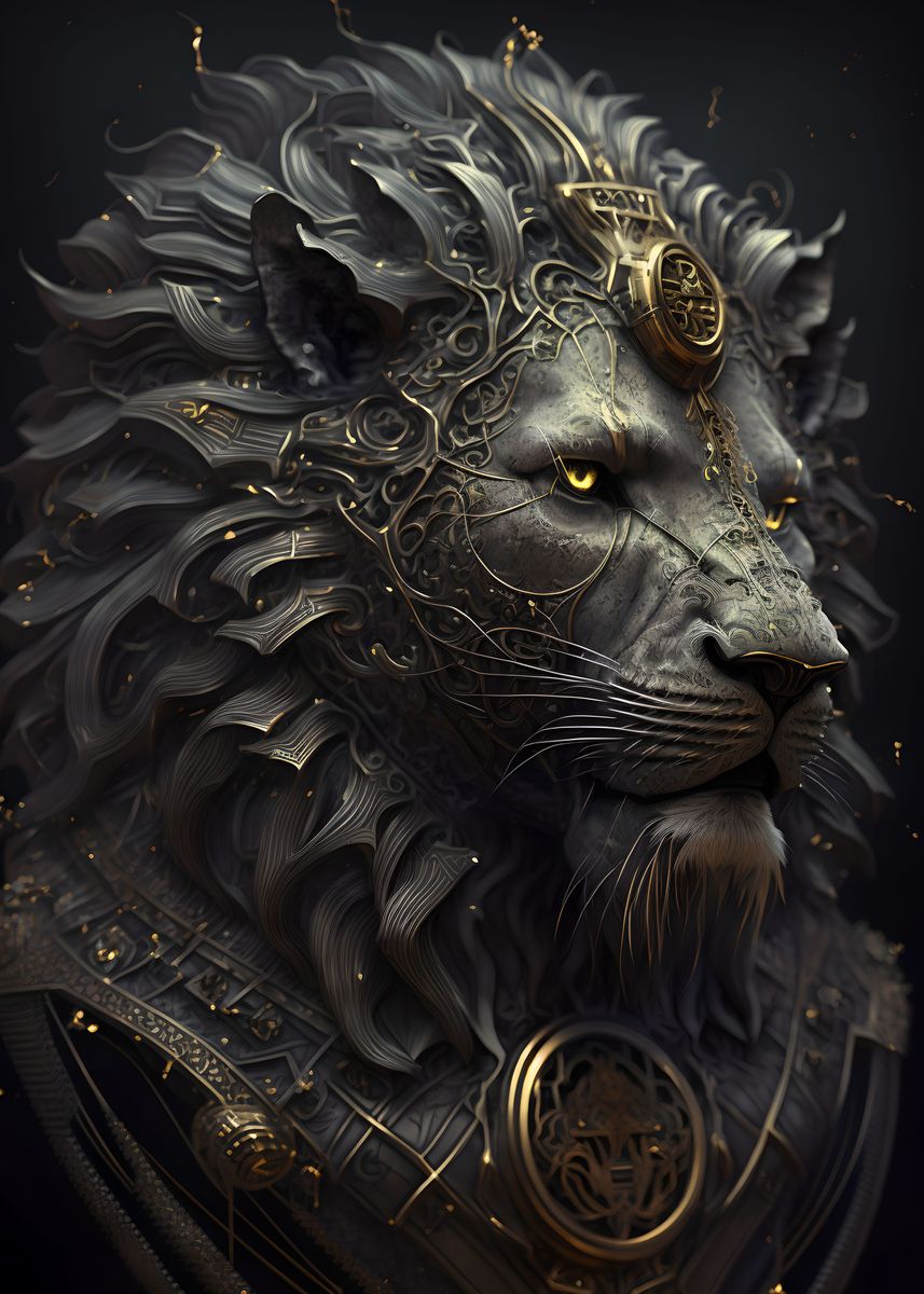 'Zodiac Leo' Poster, picture, metal print, paint by Lukasz Kobylka ...