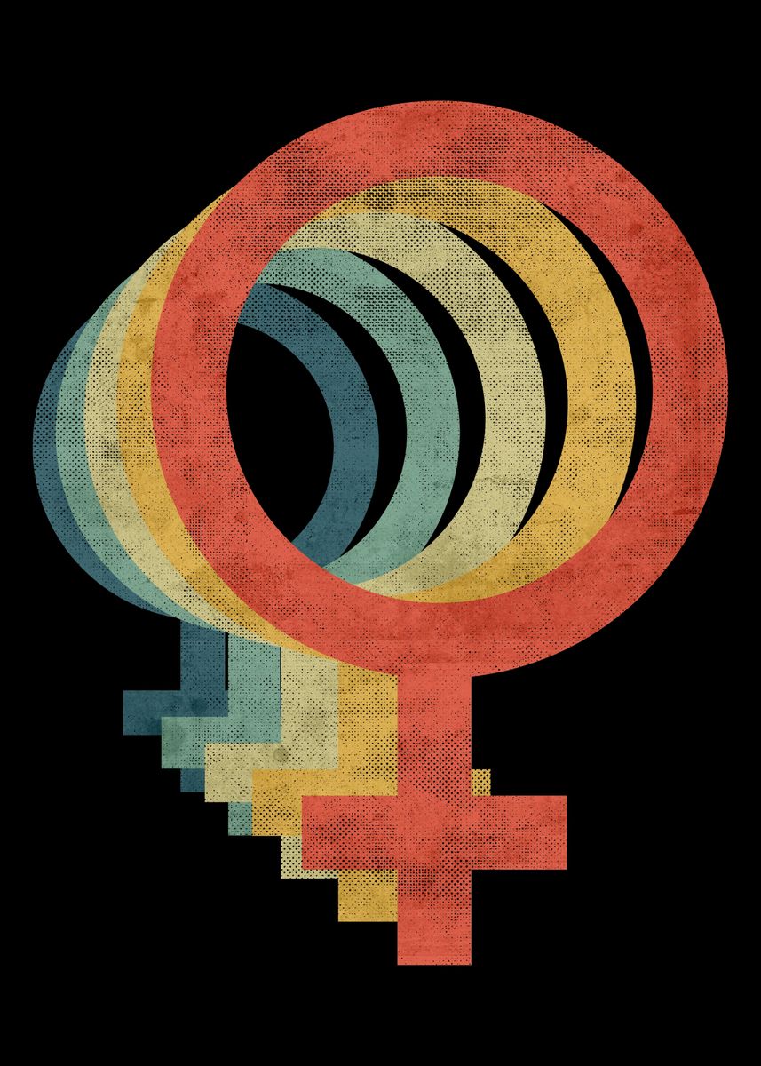 'Female Symbol Girl Power' Poster, picture, metal print, paint by El ...