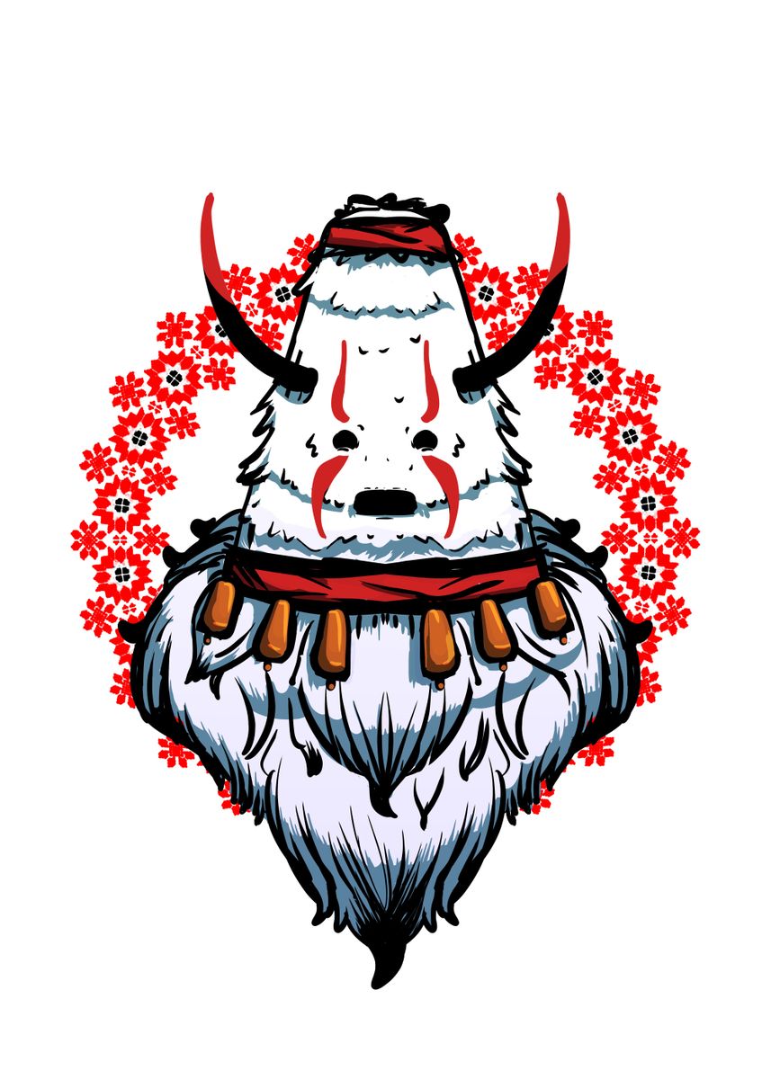 'Bulgarian Kuker Mask' Poster, picture, metal print, paint by Atanas ...