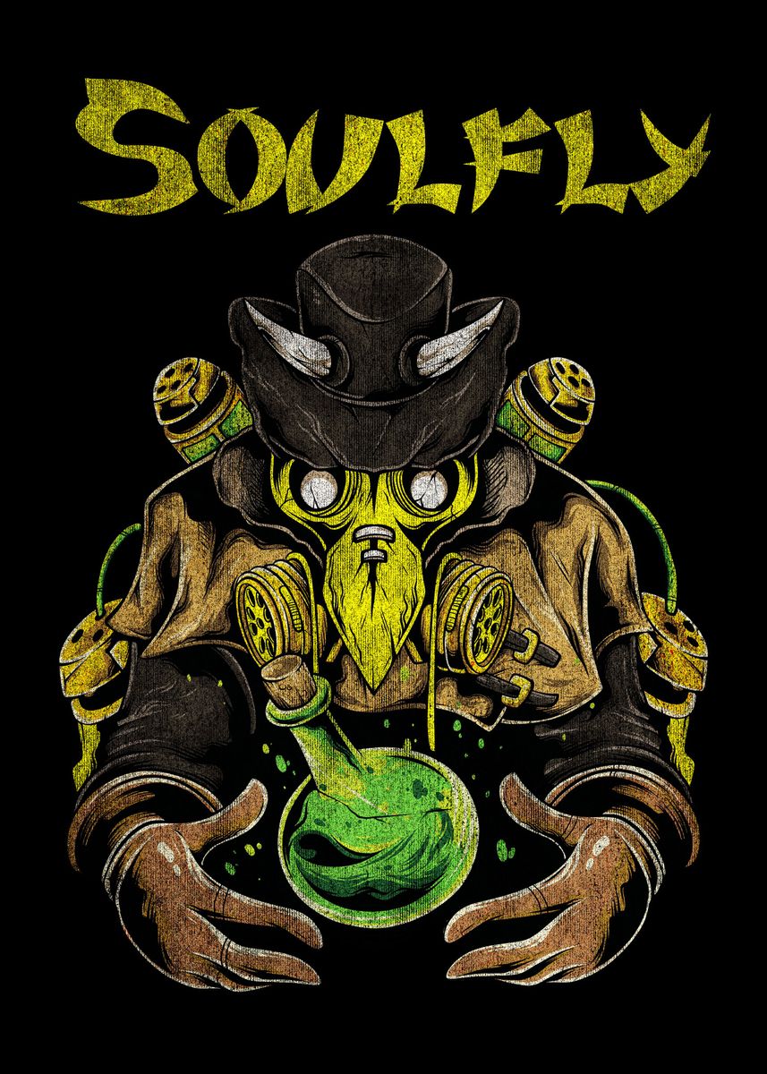 'Soulfly metal' Poster, picture, metal print, paint by saputra bagas ...