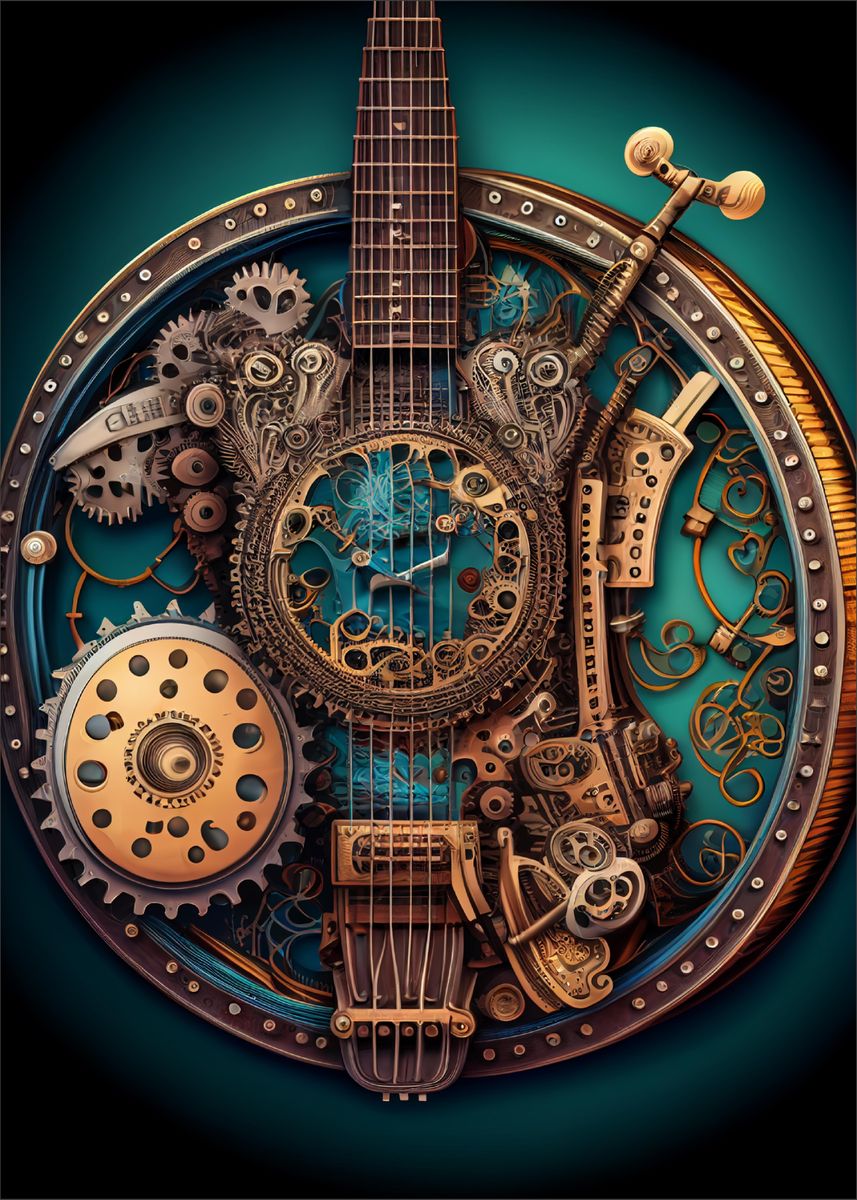 'Banjo' Poster, picture, metal print, paint by Media Editing | Displate