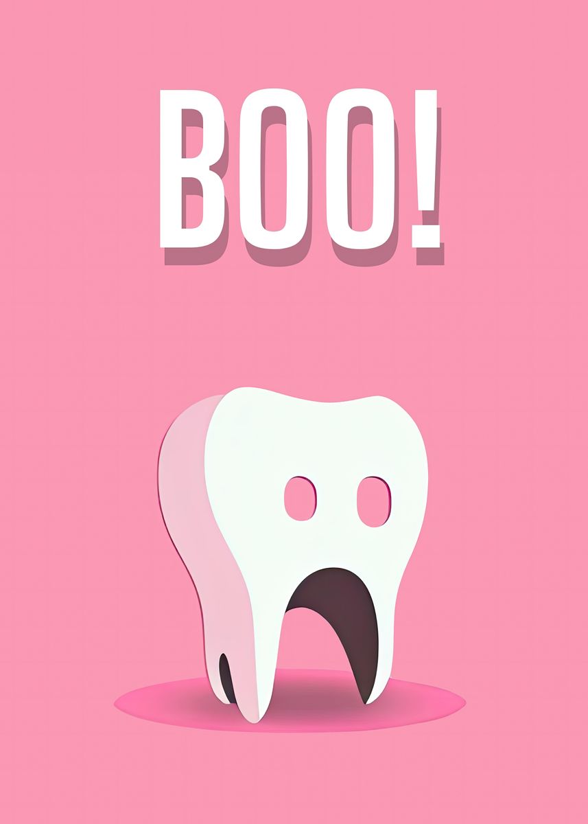 'Boo' Poster, picture, metal print, paint by Dr Picture | Displate