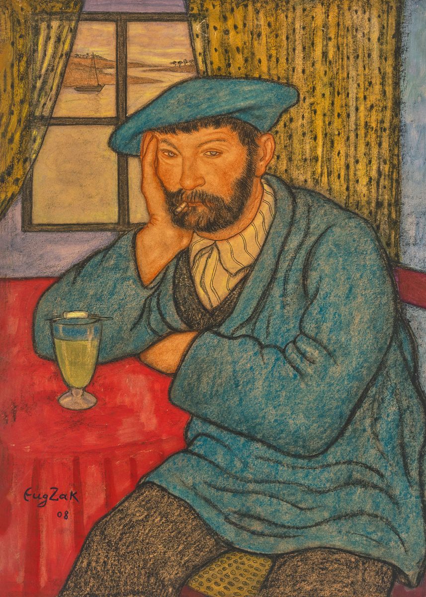 'Bearded Man' Poster, picture, metal print, paint by tony4urban | Displate