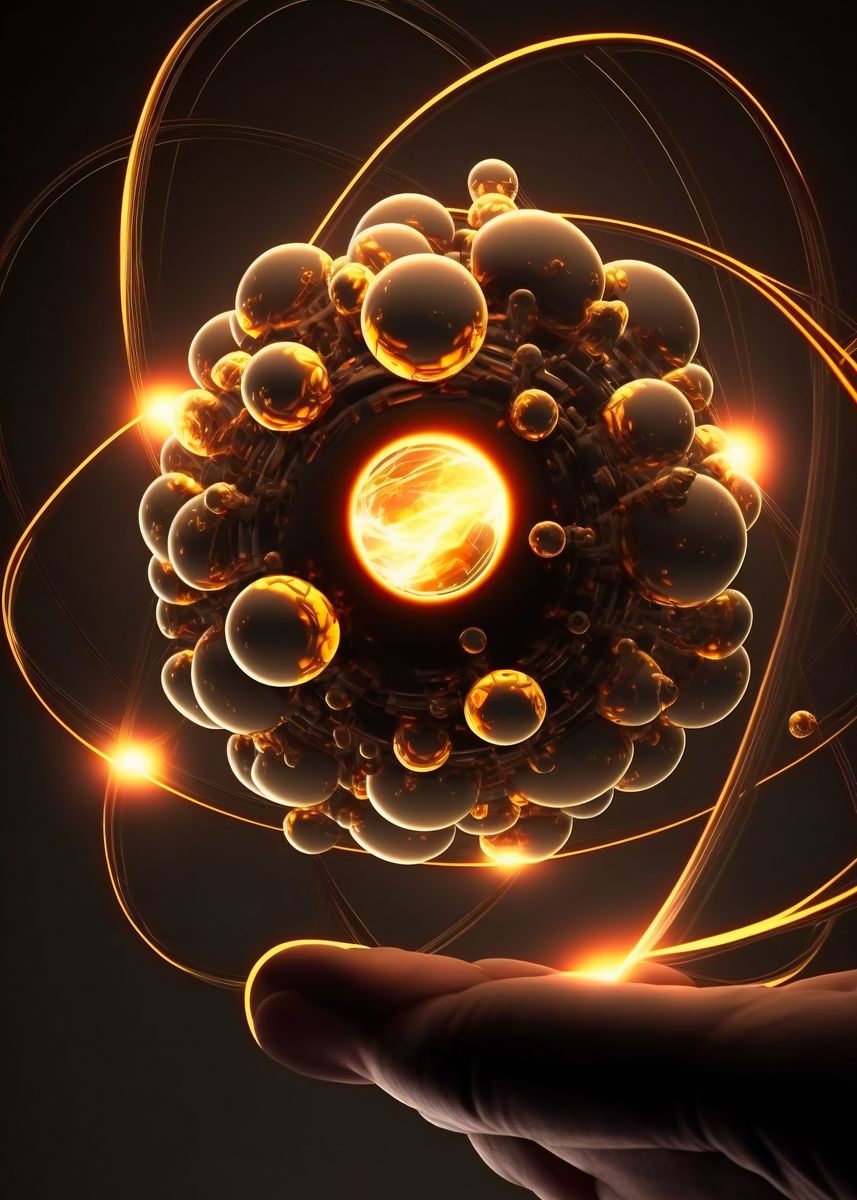 'Radiant Particles' Poster, picture, metal print, paint by Sparkls ...