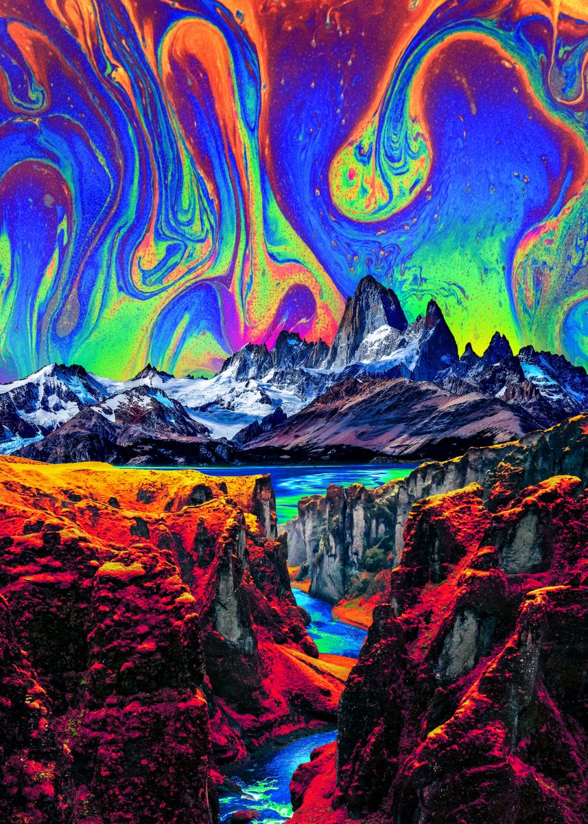 'My Tears R Becoming A Sea' Poster, picture, metal print, paint by ...