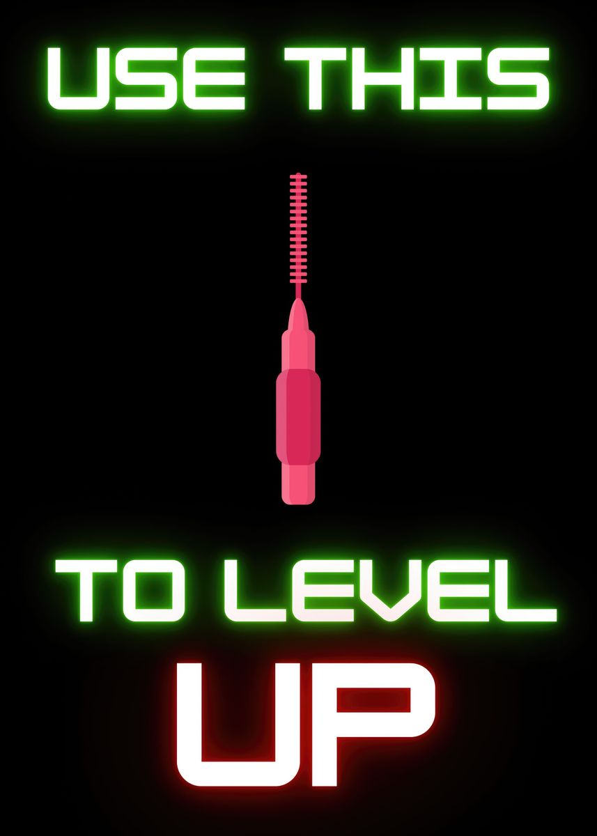 'Level up' Poster, picture, metal print, paint by Dr Picture | Displate