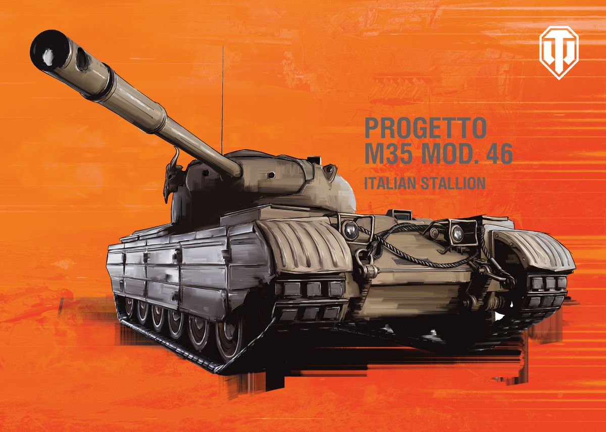 'Progetto M35 Mod 46' Poster by World of Tanks | Displate