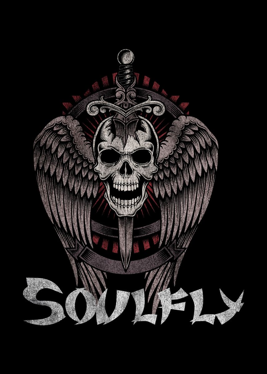 'Soulfly Metalhead' Poster, picture, metal print, paint by saputra ...