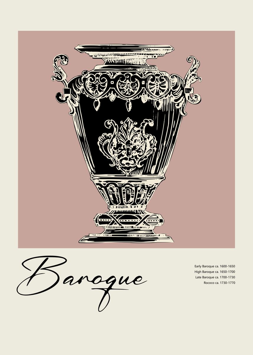 'Architecture era baroque' Poster, picture, metal print, paint by ...