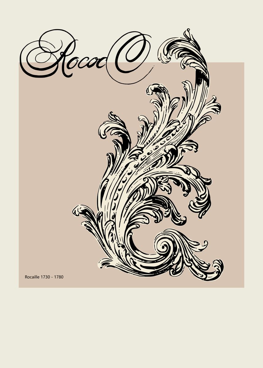 'Architecture era rococo' Poster, picture, metal print, paint by Annick ...