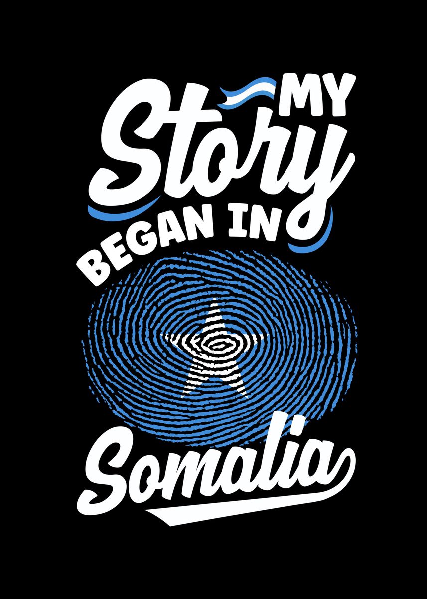 'Somali Somalia Somali Flag' Poster, picture, metal print, paint by ...