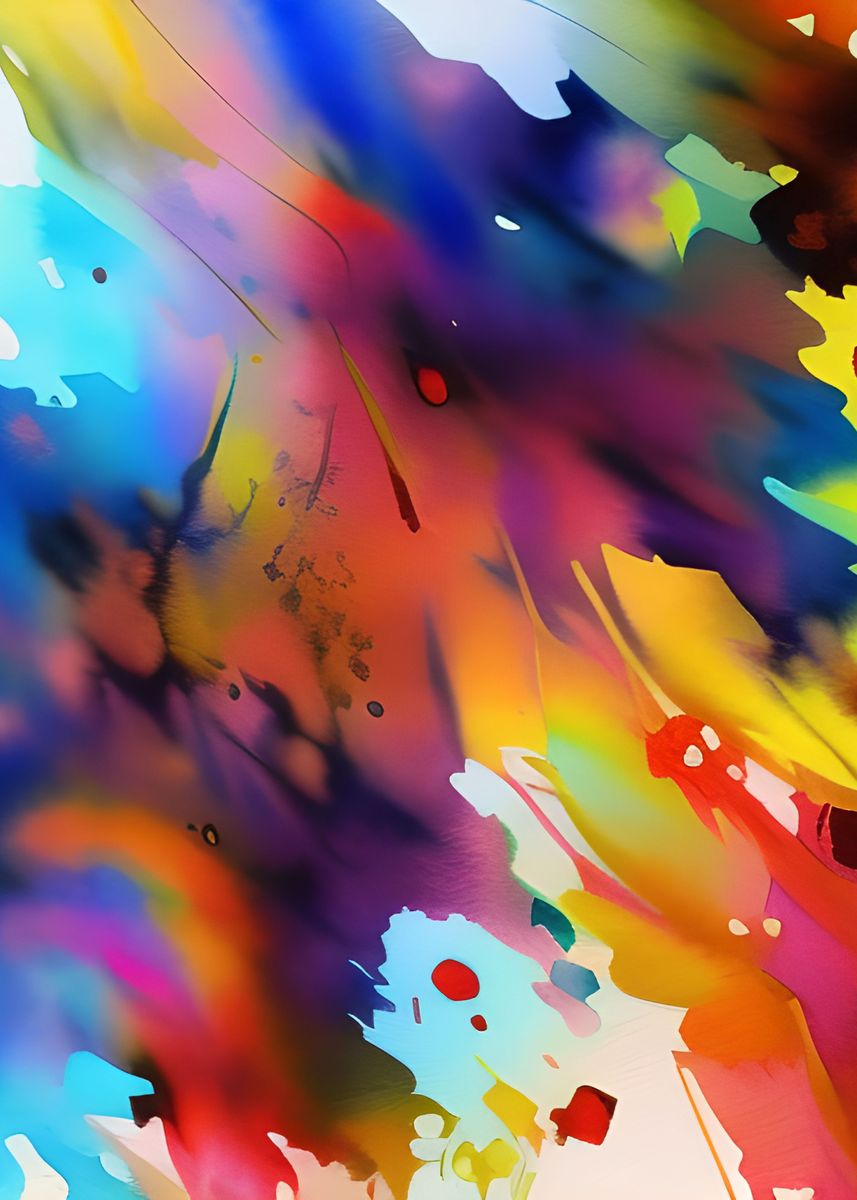 'Color Splash' Poster, picture, metal print, paint by Darlene Zagata ...
