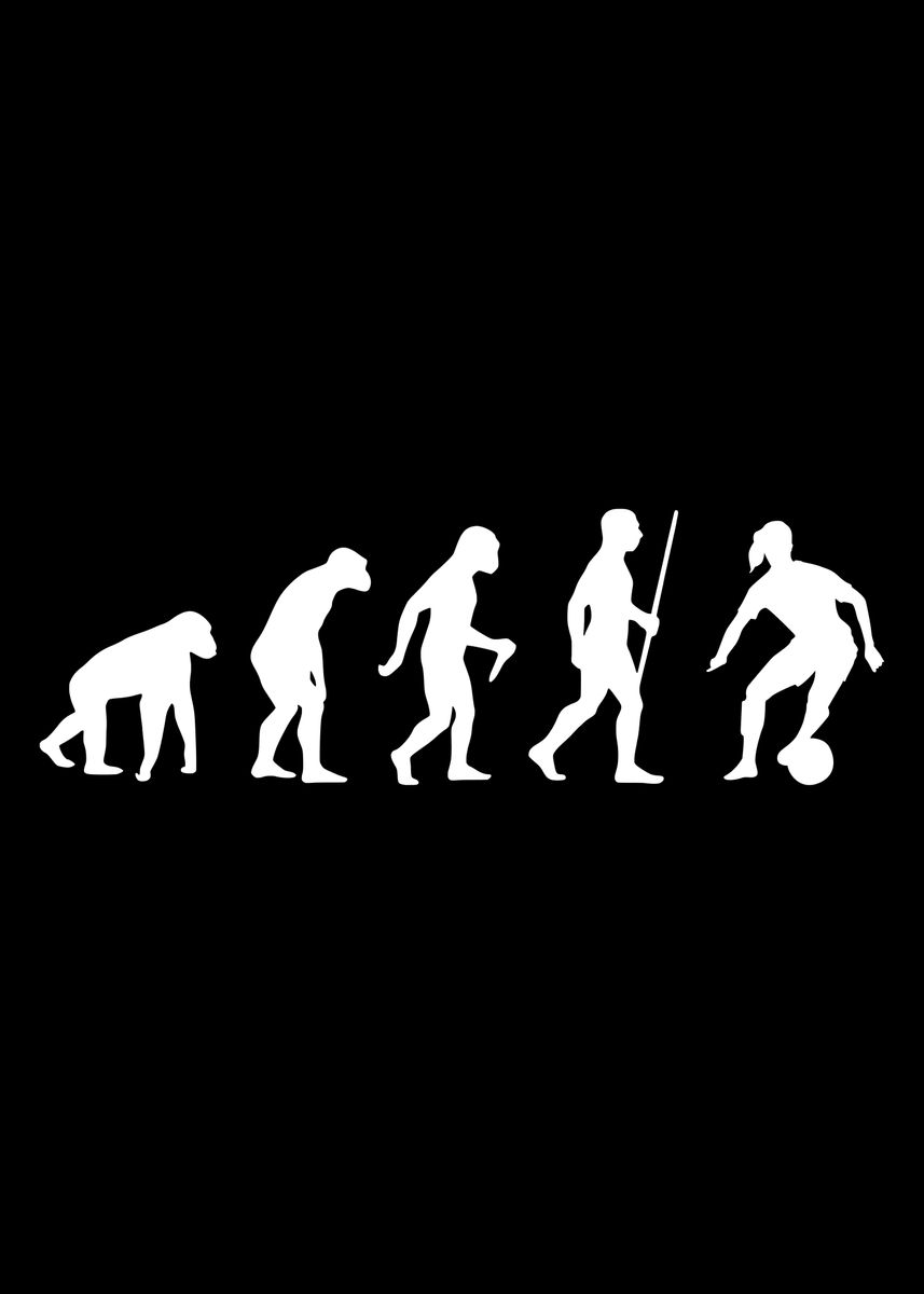 'Soccer Girl Player Dribble' Poster, picture, metal print, paint by ...