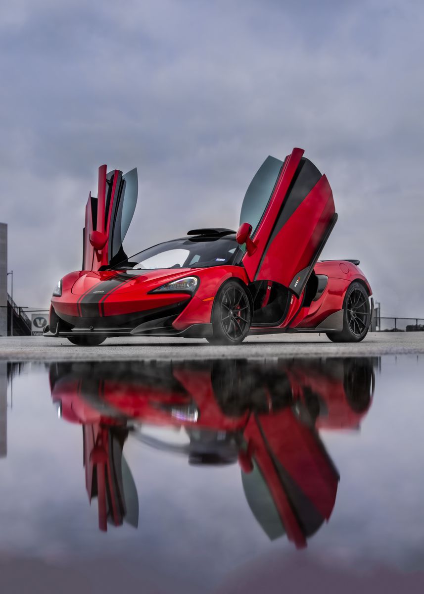 'Red Reflections' Poster, picture, metal print, paint by Sam Brady ...