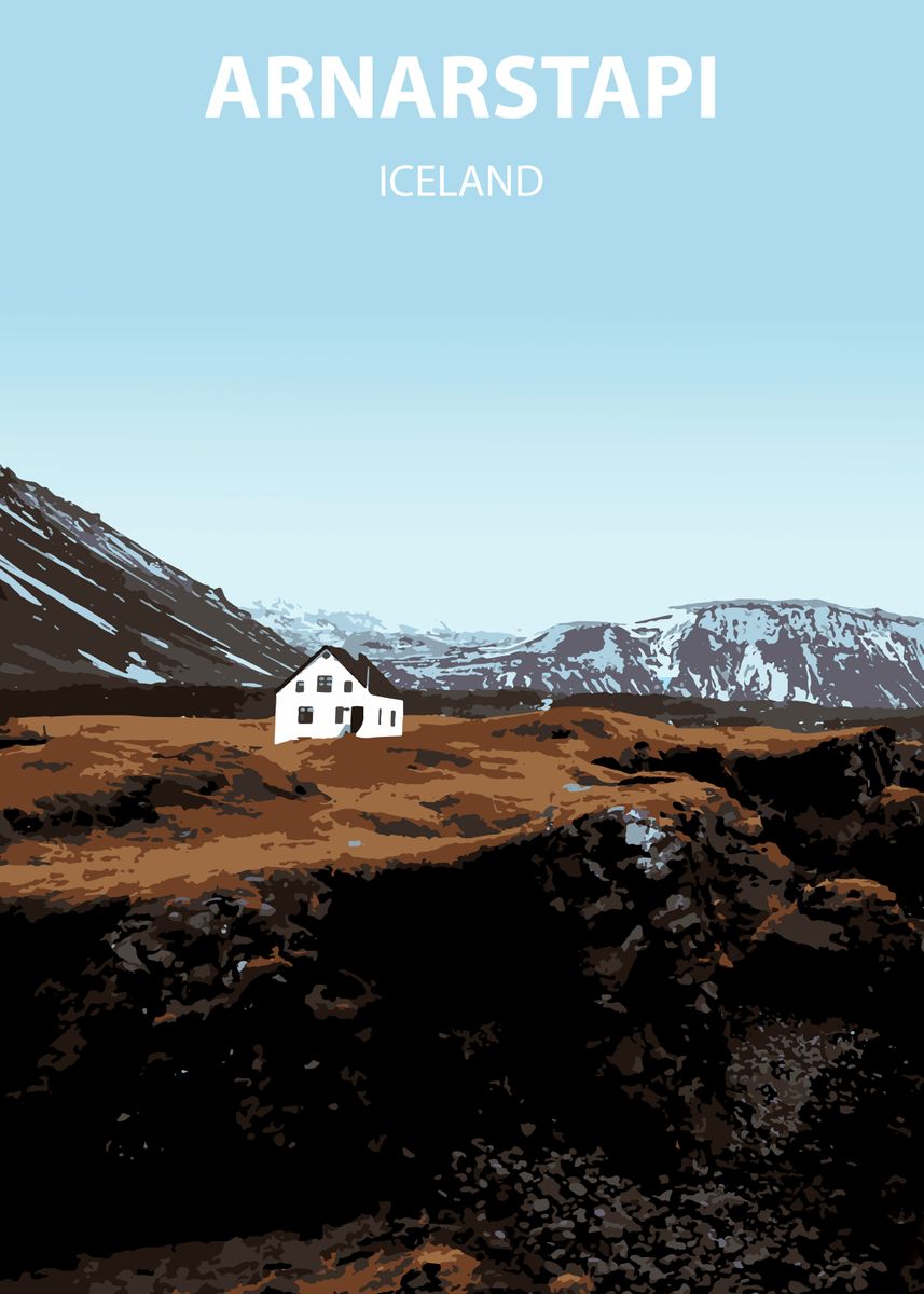 'Arnarstapi Iceland' Poster by Explore The Wilds | Displate