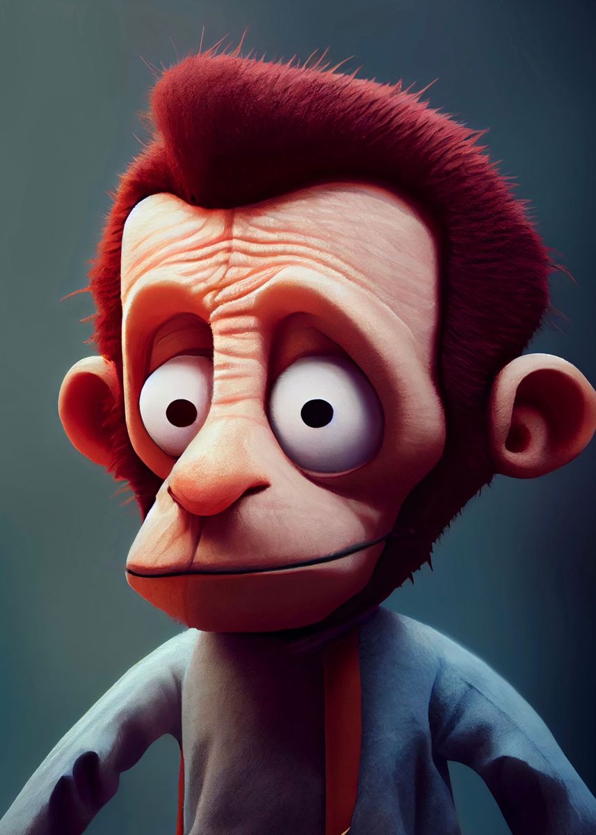 'Monkey Puppet' Poster, picture, metal print, paint by Panther Blades ...