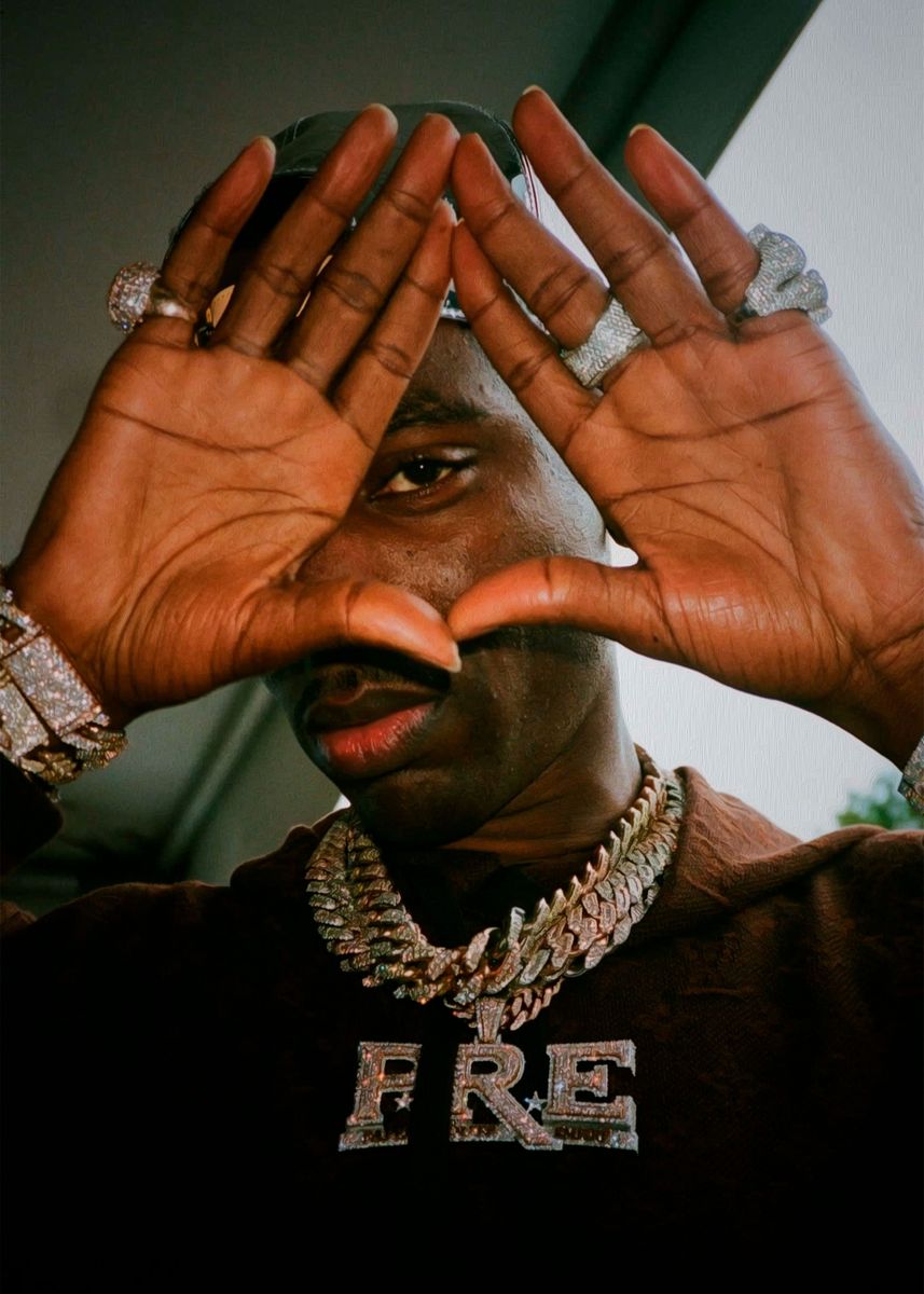 'Young Dolph' Poster, picture, metal print, paint by Finnick | Displate