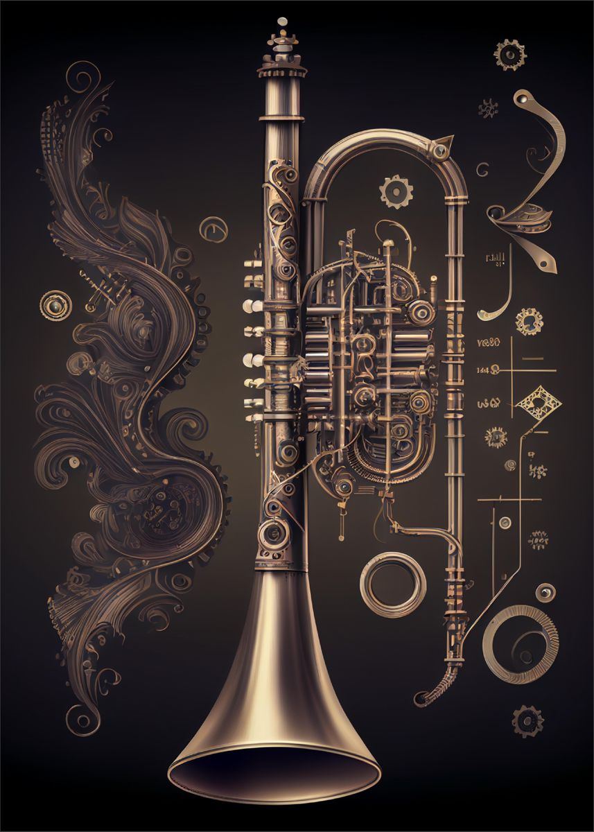 'Bugle' Poster, picture, metal print, paint by Media Editing | Displate