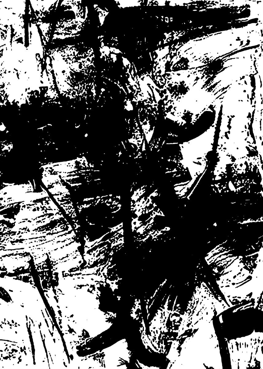 'Black and White Abstract ' Poster by Art popop | Displate