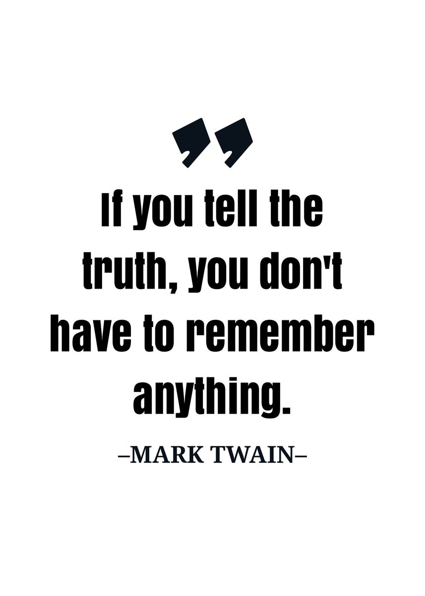 'Mark Twain quote' Poster, picture, metal print, paint by Gembull Art ...