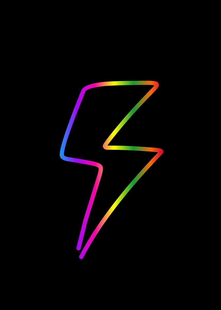 'lightning' Poster, picture, metal print, paint by Mshel Tyan | Displate