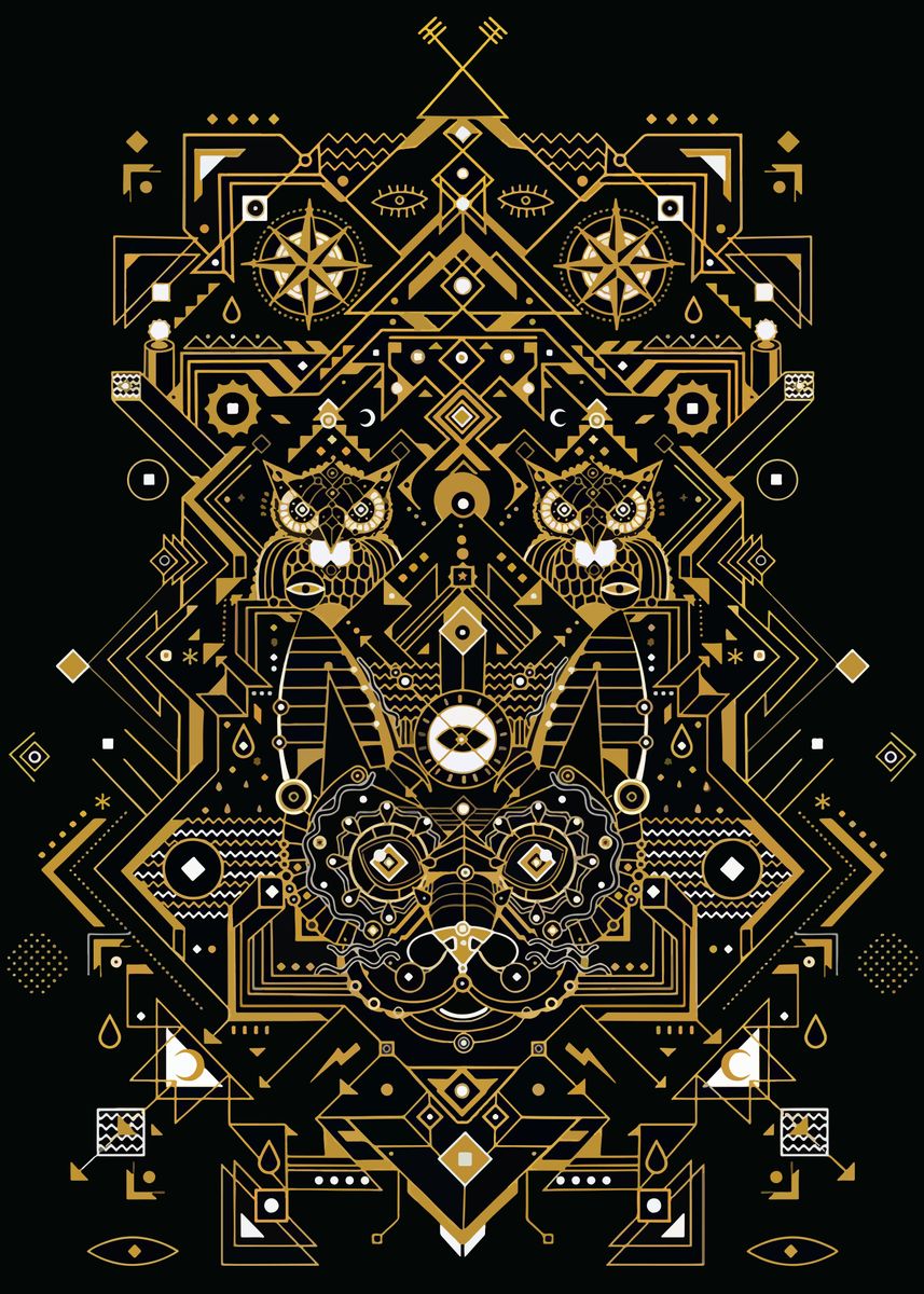 'System computer' Poster, picture, metal print, paint by Nevaeh | Displate