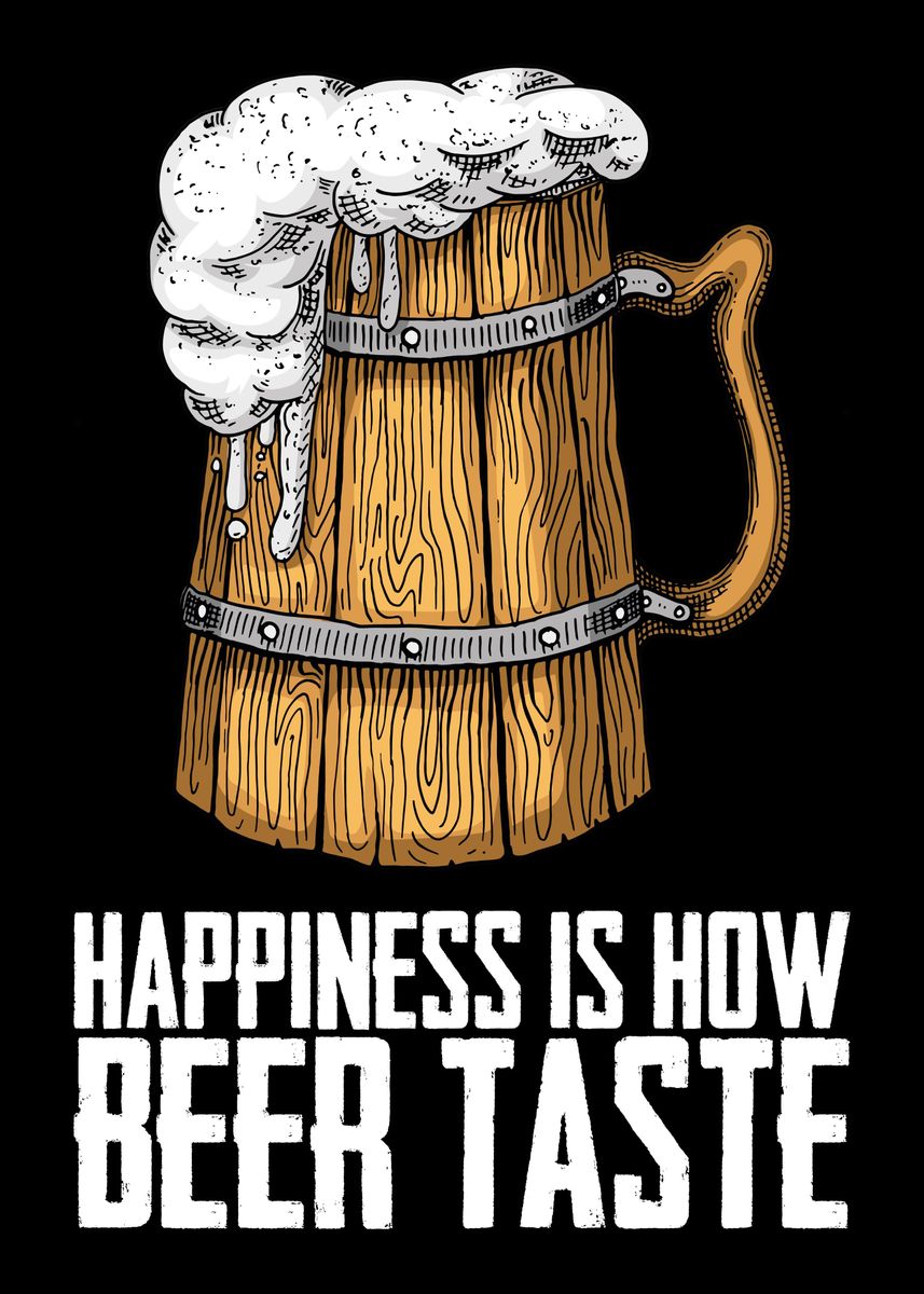 'Trinker Geschenk' Poster, picture, metal print, paint by Stefanie ...