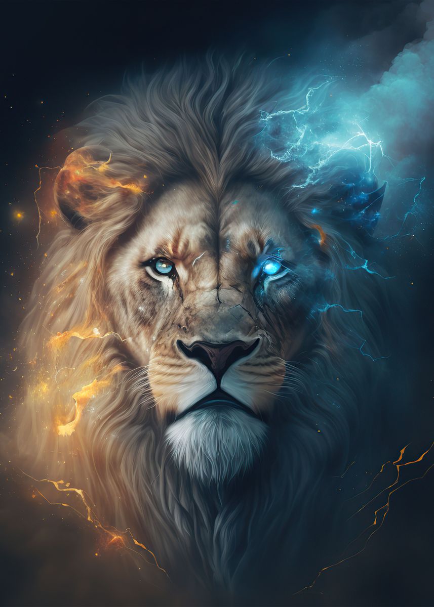 'lion king' Poster, picture, metal print, paint by Luke Emery | Displate