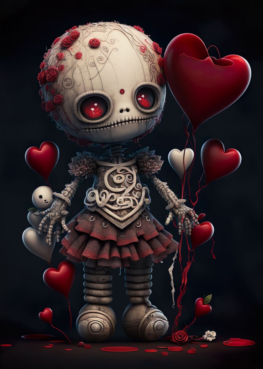 'Voodoo Doll Girl' Poster by Ilyrin | Displate