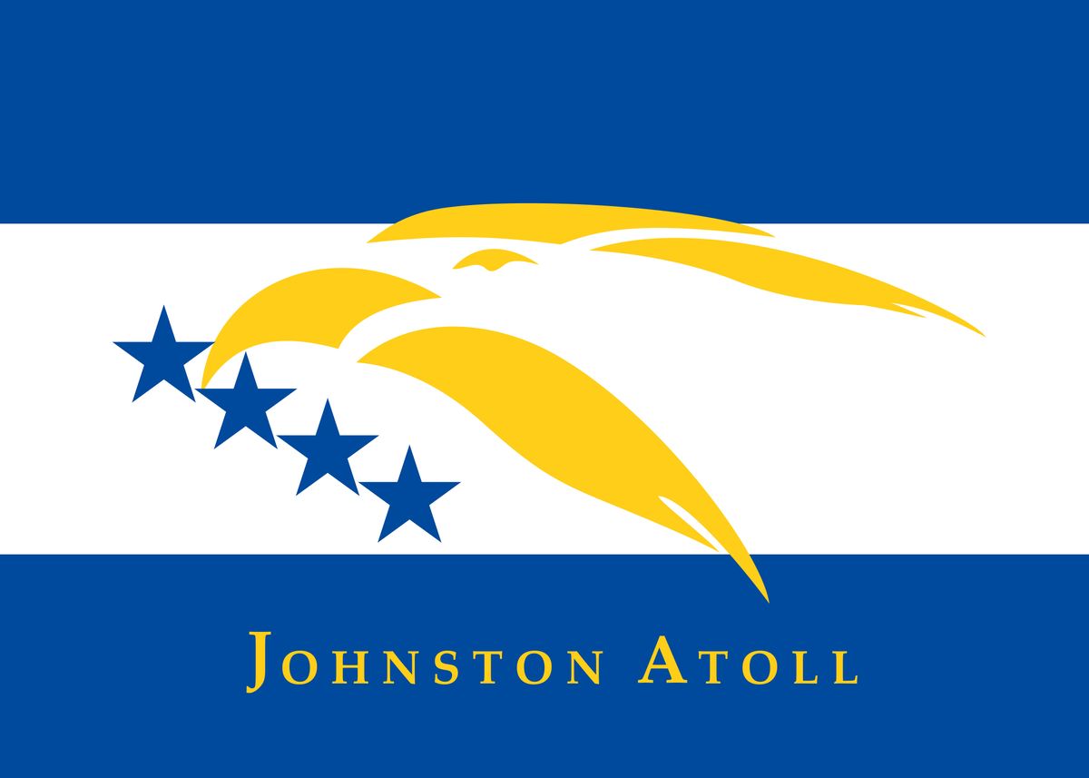 'Johnston Atoll Flag' Poster by Bruce Stanfield | Displate