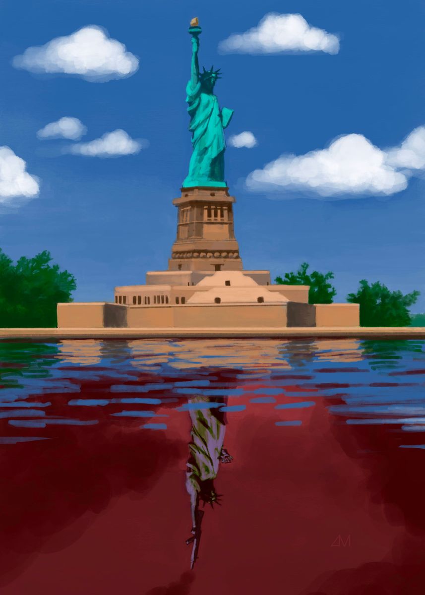 'Murica' Poster, picture, metal print, paint by Gingah NinjART | Displate