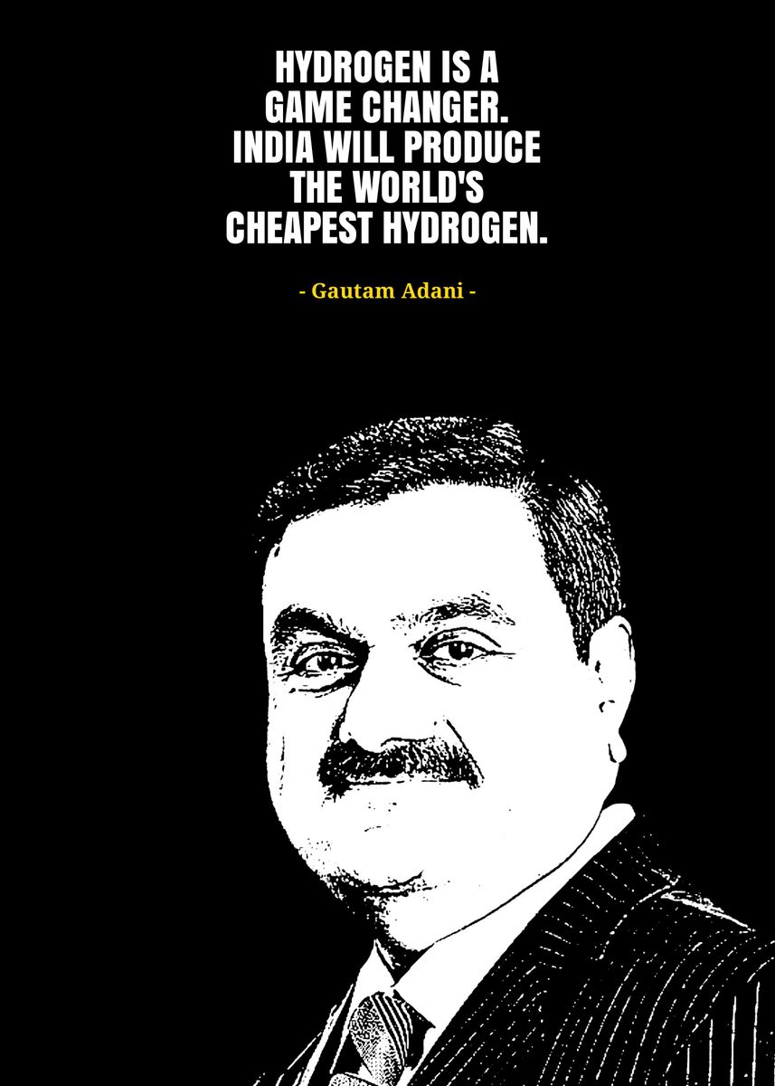 'gautam adani quotes ' Poster, picture, metal print, paint by iwak ayam ...