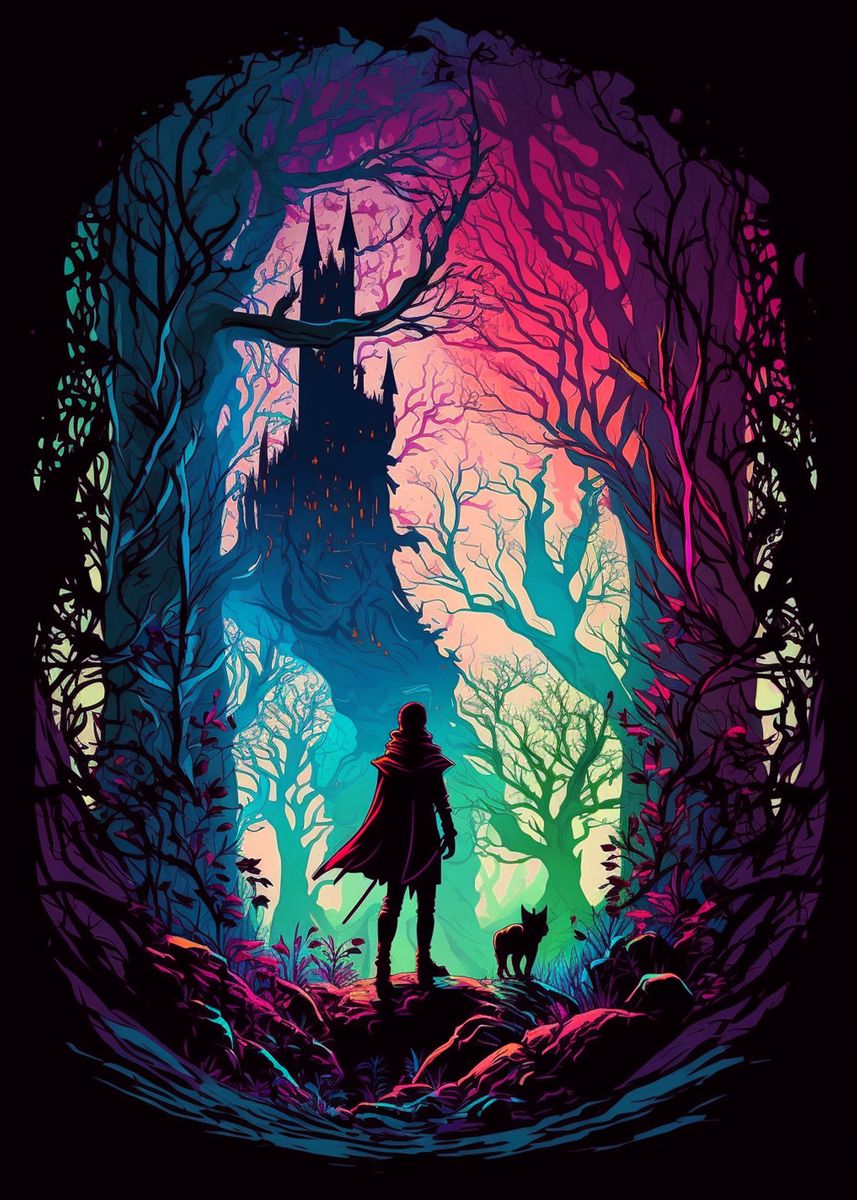 'The Lost Castle' Poster, picture, metal print, paint by Keiji Creation ...