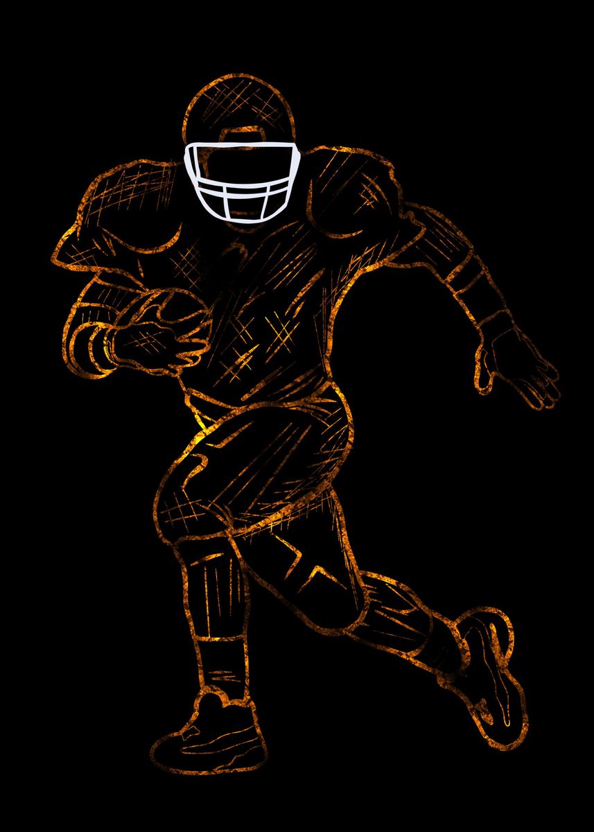 'Football art' Poster, picture, metal print, paint by Selja Cute | Displate