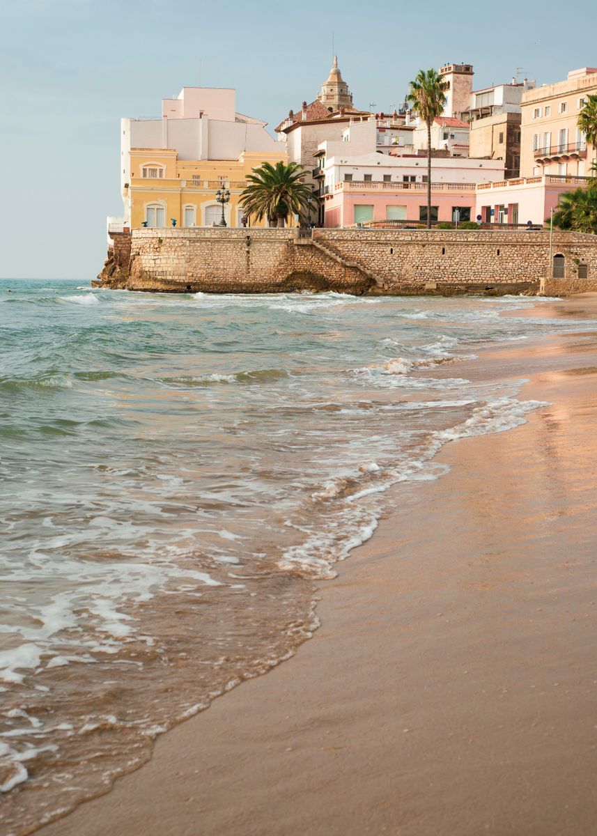 'Sitges' Poster, picture, metal print, paint by Ves Jako | Displate