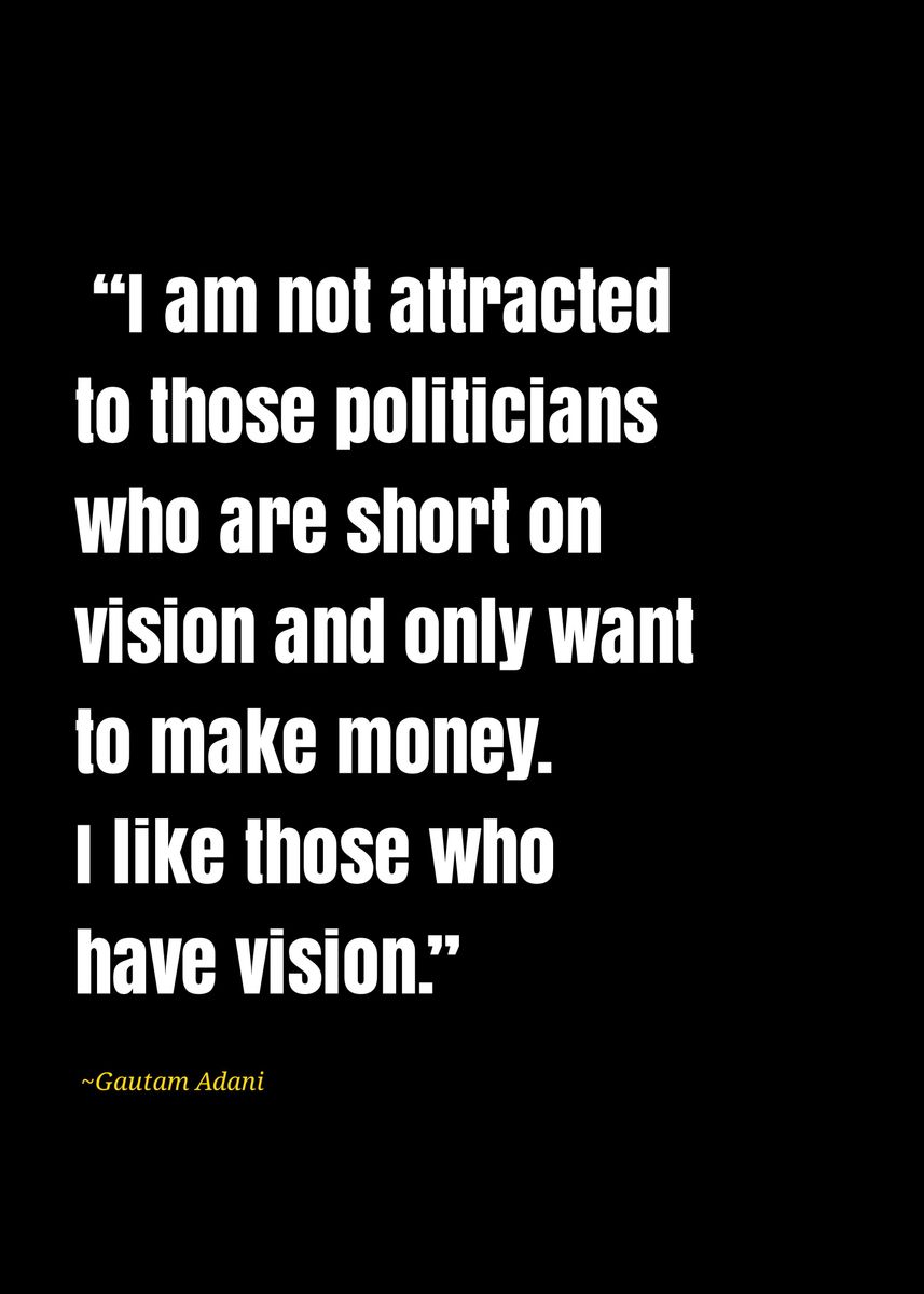 'gautam adani quotes ' Poster, picture, metal print, paint by iwak ayam ...