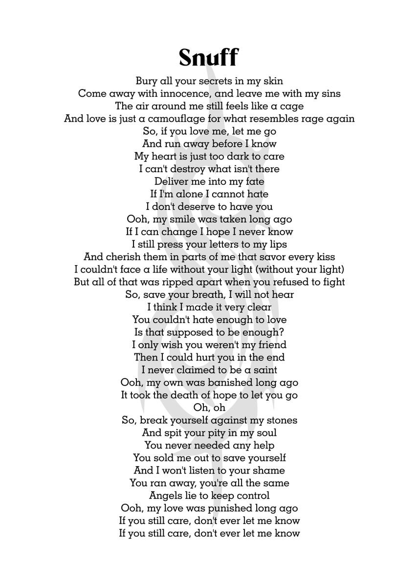 'Snuff' Poster, picture, metal print, paint by SkarLite | Displate