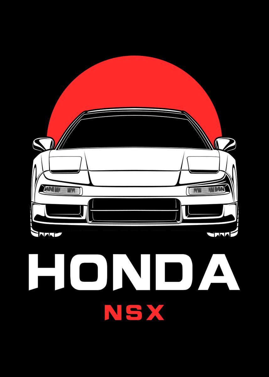 'Honda NSX' Poster, picture, metal print, paint by Faissal Thomas ...