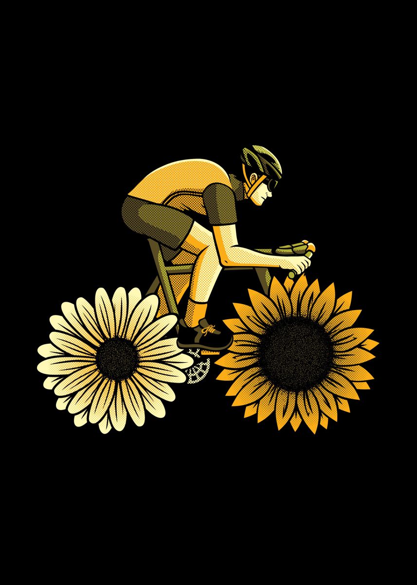 'Spring Rider Bike' Poster, picture, metal print, paint by Tobias ...