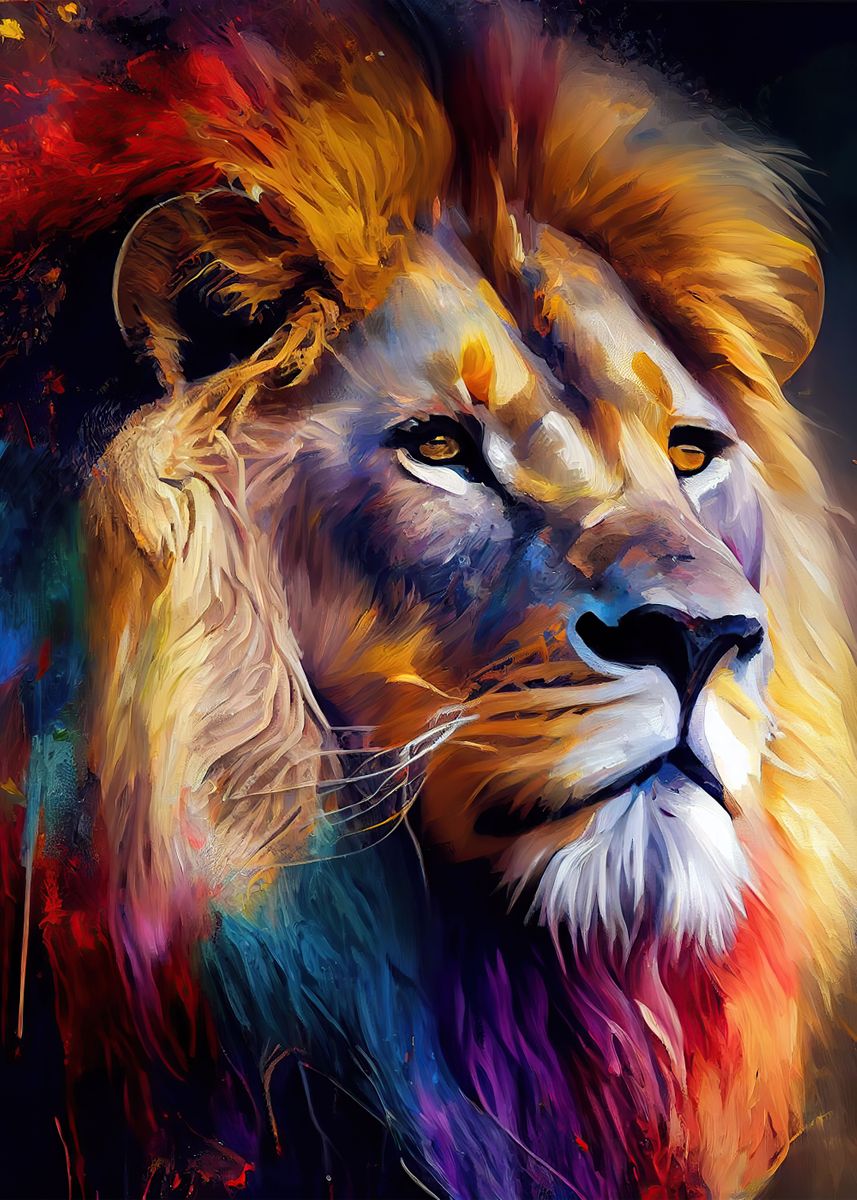 'lion king' Poster, picture, metal print, paint by Luke Emery | Displate