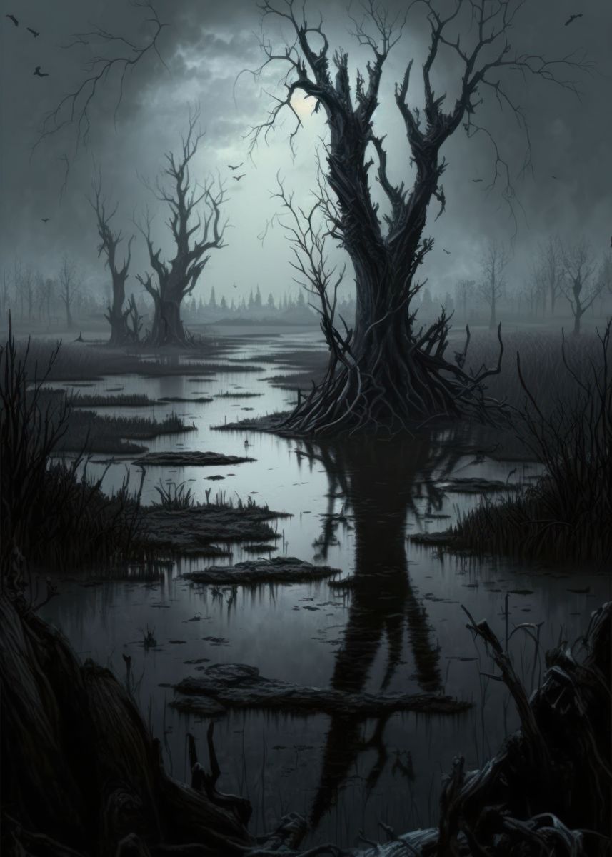 'The Dead Trees' Poster, picture, metal print, paint by Dario Berardi ...
