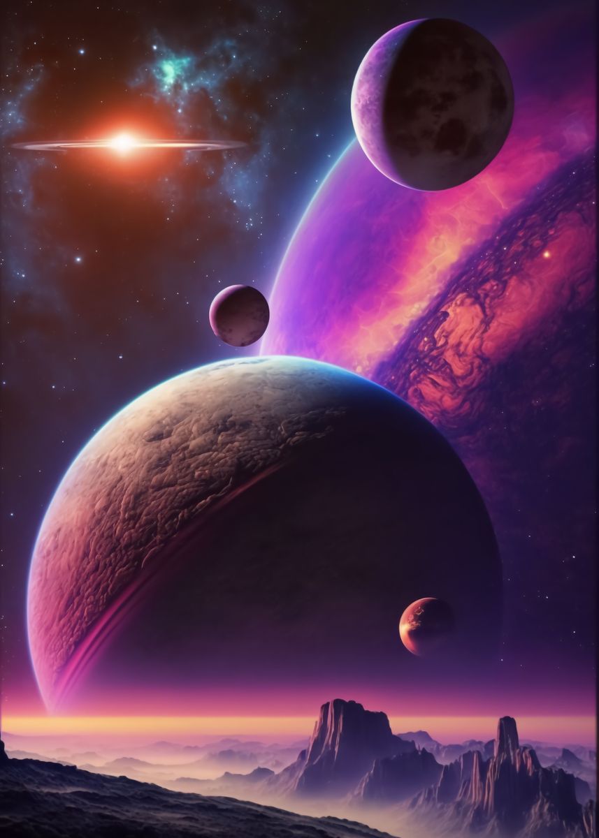 'Planet Proxima Centauri b' Poster, picture, metal print, paint by ...
