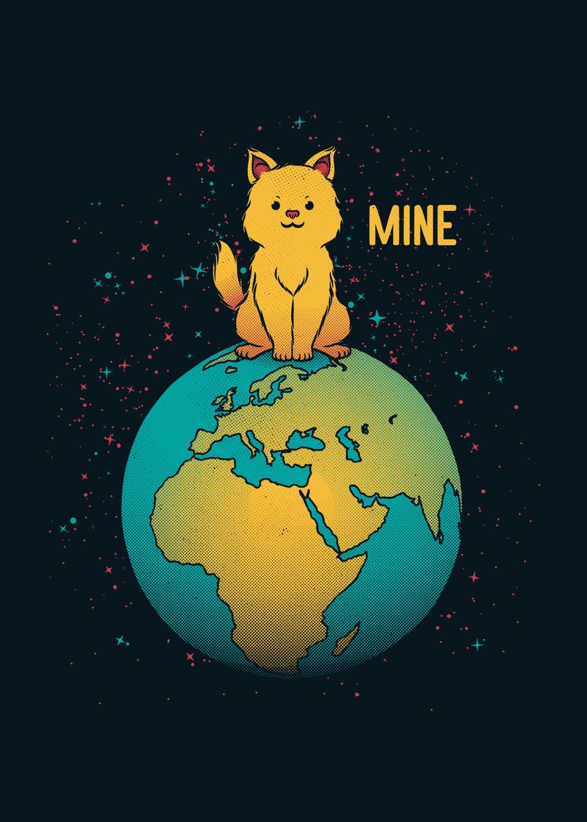 'World Domination Planet' Poster, picture, metal print, paint by Tobias ...