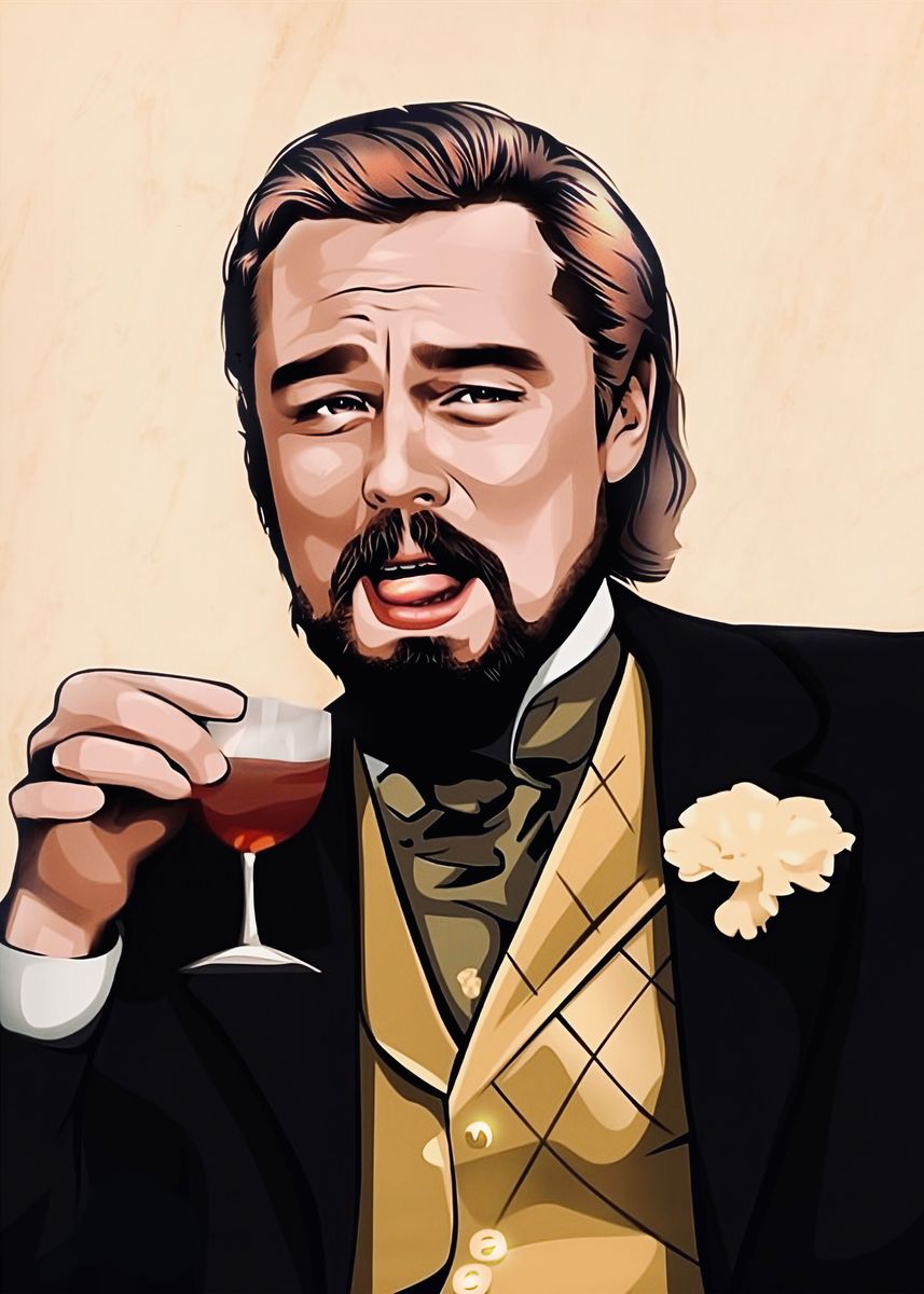 'Laughing Leo Meme' Poster, picture, metal print, paint by Panther ...