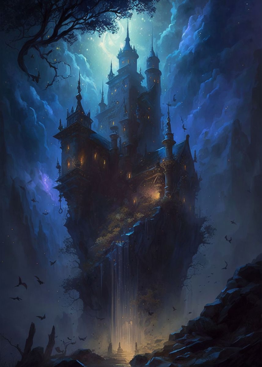 'Enchanted Castle' Poster, picture, metal print, paint by Adam Munton ...